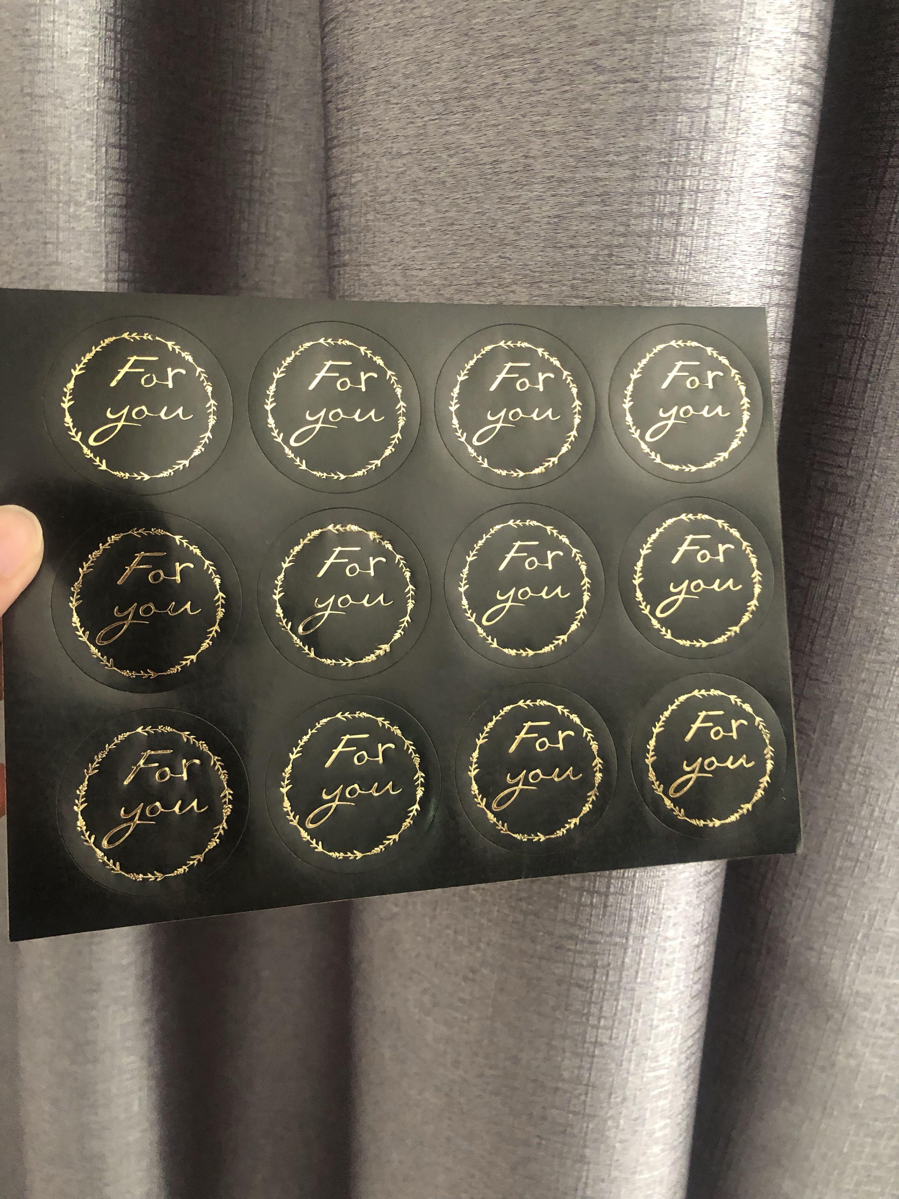 60pc Thank You Stickers Sealing Labels Cookie Bag Homebakes Berkat Door ...