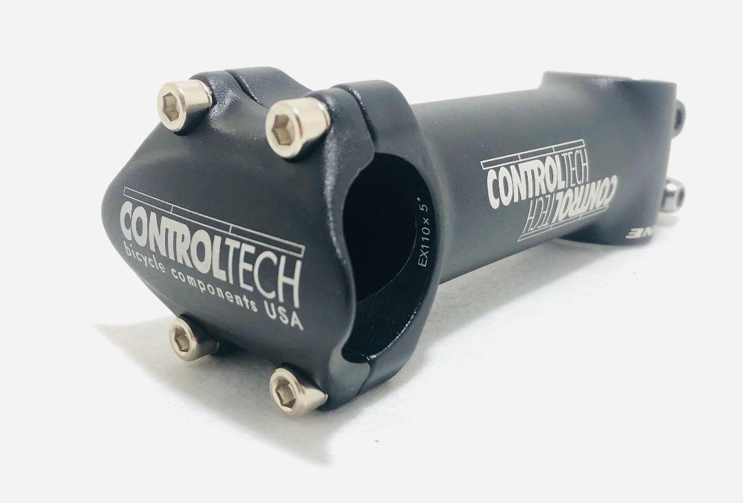 全新 CONTROLTECH ONE 鋁合金 噴砂黑 龍頭 / 立管, 體育器材, 自行車及配件, 單車在旋轉拍賣