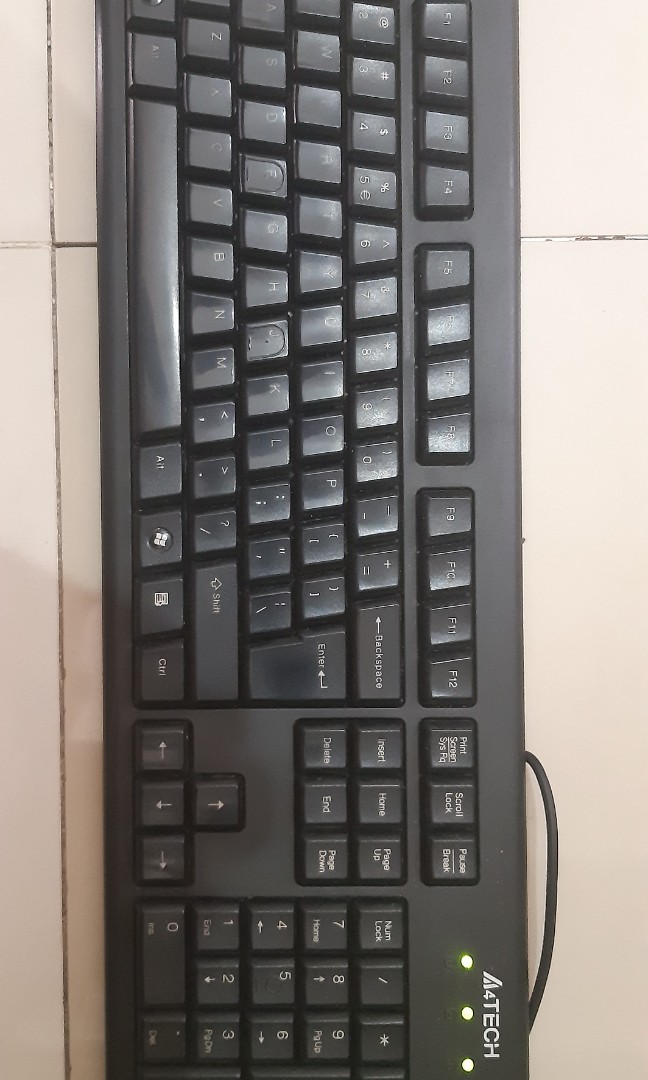 A4 tech keyboard, Computers & Tech, Parts & Accessories, Computer Keyboard on Carousell