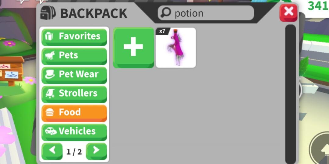 ADOPT ME RIDE POTION, Video Gaming, Gaming Accessories, In-Game ...