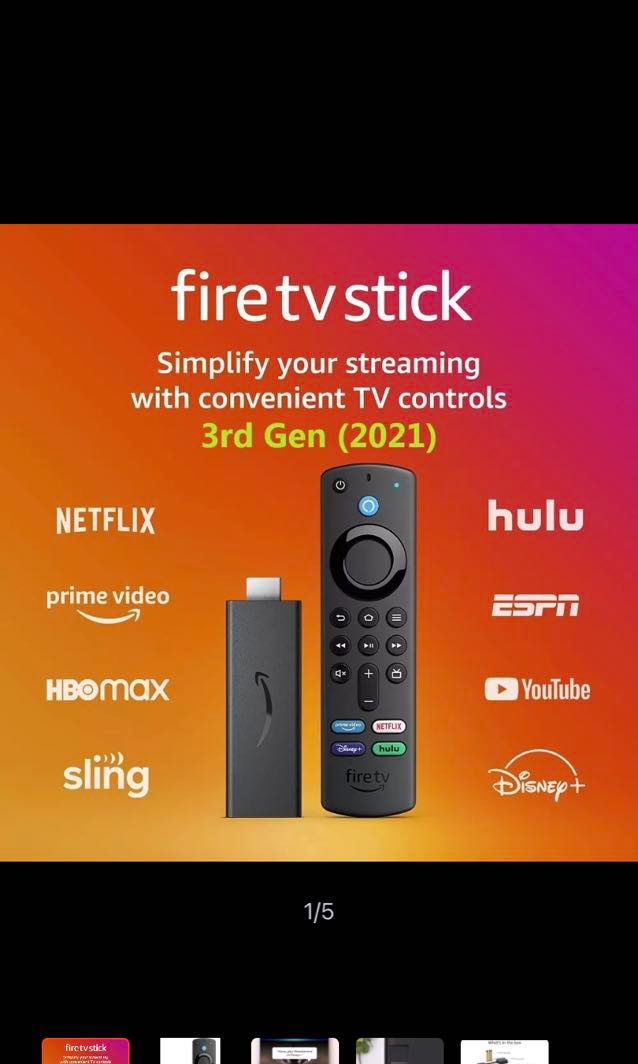 Amazon fire stick 3rd gen, TV & Home Appliances, TV & Entertainment ...