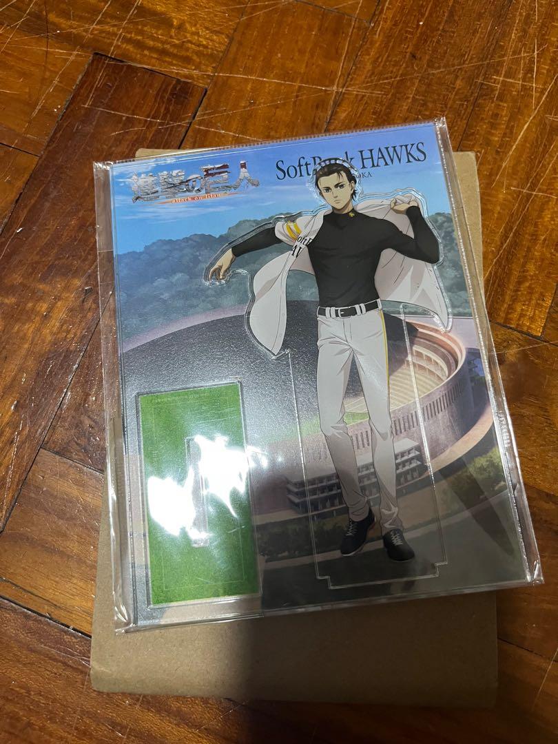AOT attack on titan Eren yaeger baseball outfit acrylic stand, Hobbies ...