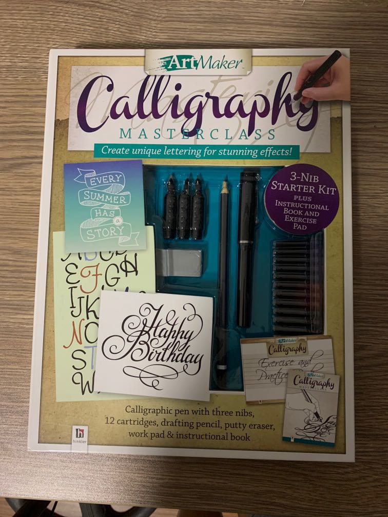 Artmaker Calligraphy Masterclass kit brand new, Hobbies & Toys ...
