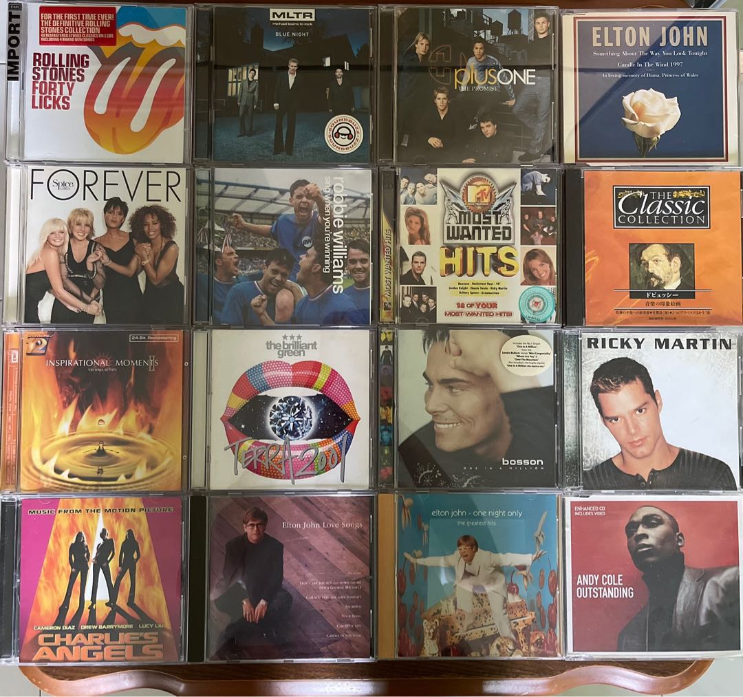 Assorted English/musical original album - Backstreet Boys/John Elton ...