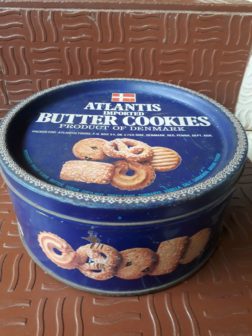 ATLANTIS & Kjeldsens BUTTER COOKIES - Made in Denmark - Vintage ...
