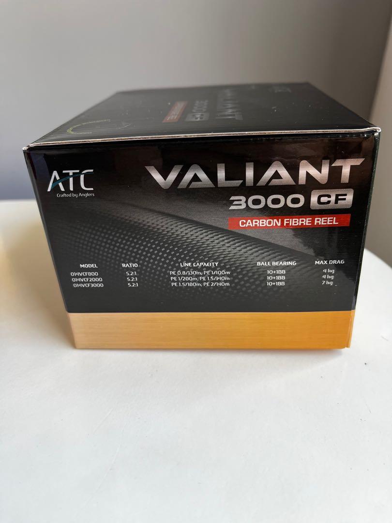 ATC Valiant 3000 CF Carbon Fibre Fishing Reel, Sports Equipment ...