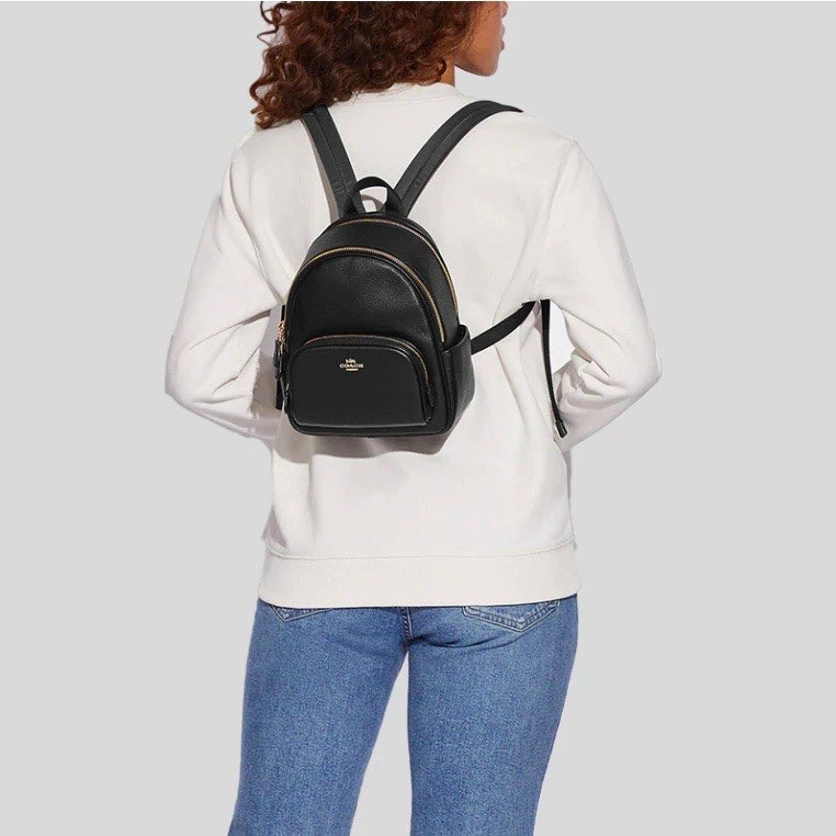 AUTHENTIC Coach Mini Court Backpack Bag in Black, Women's Fashion, Bags ...