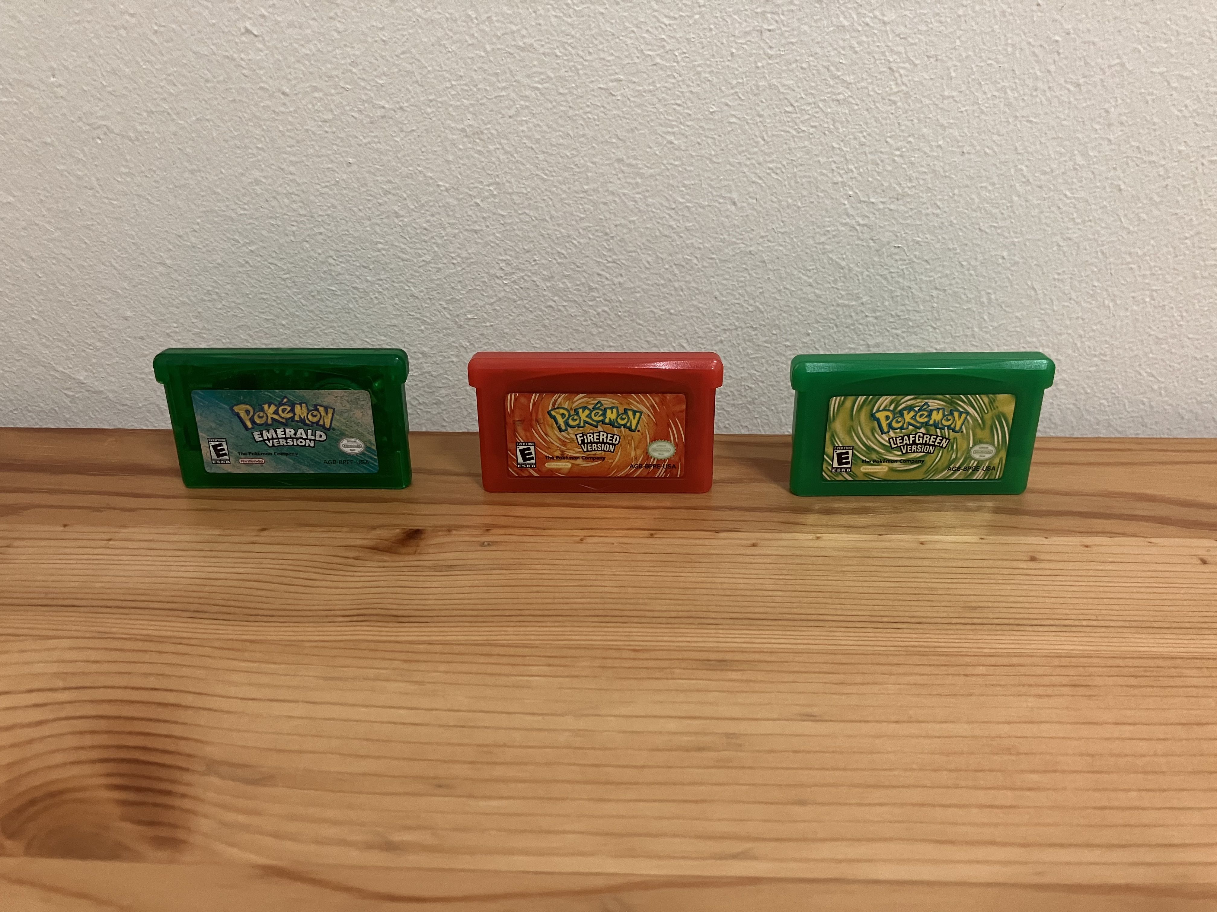 AUTHENTIC Nintendo Pokemon Emerald, FireRed, LeafGreen Gameboy/DS ...