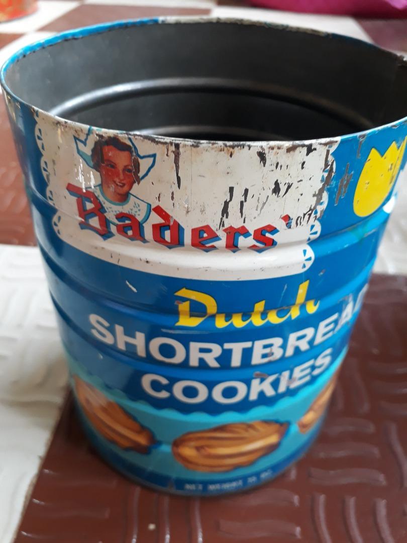 Bader's Dutch SHORTBREAD COOKIES - Made in U.S.A - Empty Tin - Vintage ...