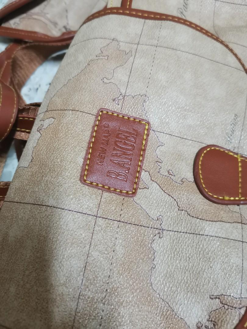 Bag Backpack world map B.angel, Luxury, Bags & Wallets on Carousell