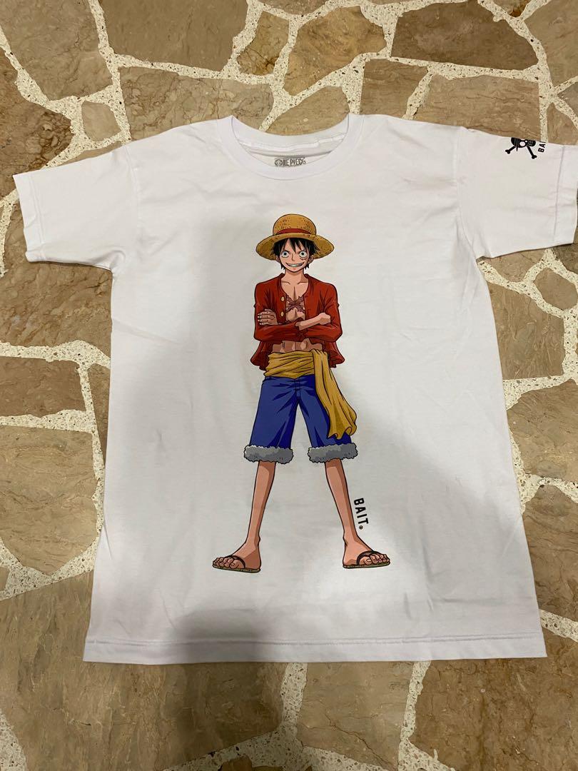 BAIT X ONE PIECE MEN LUFFY FIST UP TEE (WHITE), Men's Fashion, Tops ...