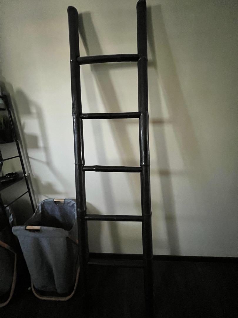 Bamboo Ladder Rack, Furniture & Home Living, Furniture, Shelves ...