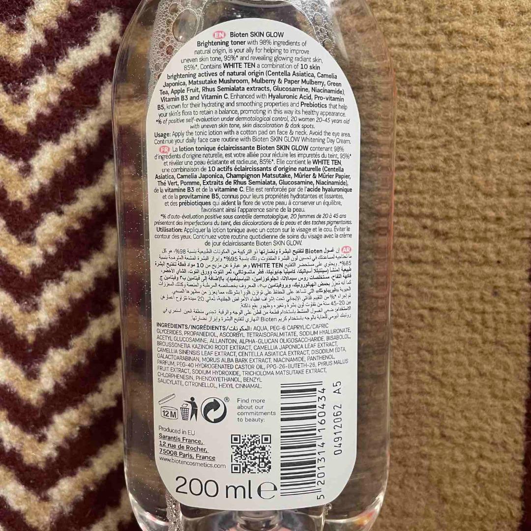 BIOTEN Cleansing Toner Skin Glow 200ML, Beauty & Personal Care, Face ...