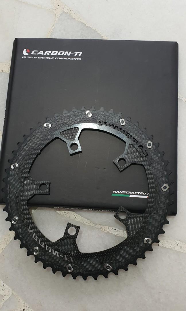 Carbon Ti Chainring 53.5 T, Sports Equipment, Bicycles & Parts, Parts ...