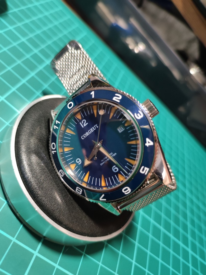 Corgeut Automatic Mechanical Diver Seamaster-Style Watch, Men's Fashion ...