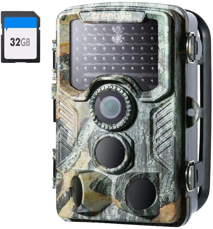 Crenova 20MP 1080P HD Wildlife Hunting Trail Camera (32GB SD Card not ...