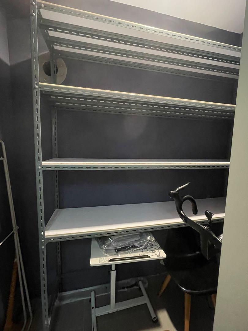 Custom metal rack with wood base, Furniture & Home Living, Furniture ...