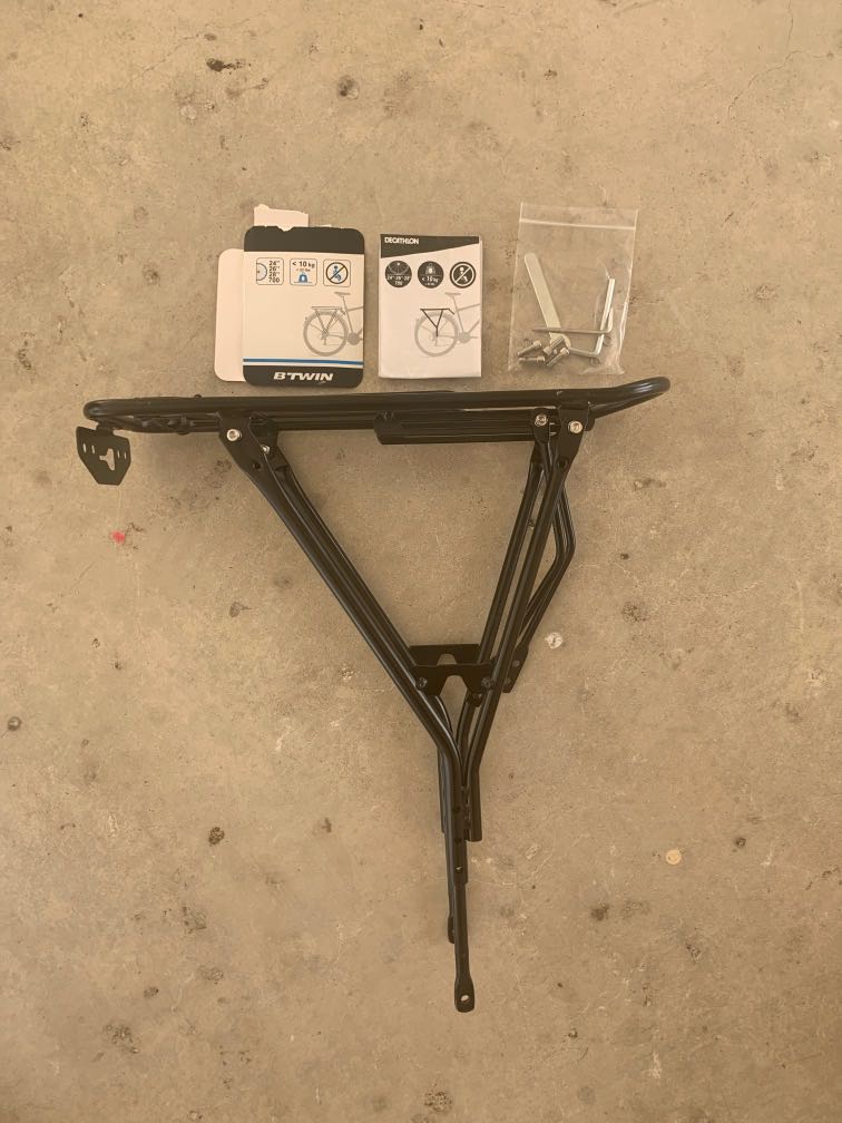 Decathlon Bicycle Pannier Rack, Sports Equipment, Bicycles & Parts ...