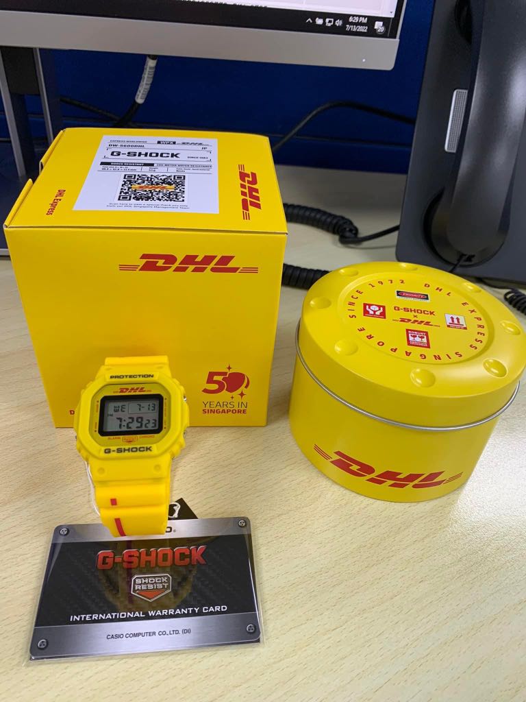 DHL X GSHOCK collaboration 50 year anniversary, Women's Fashion ...