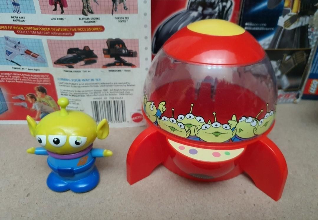 Disney Pixar Toy Story Alien Rocket Container & Tomy Disney Pixar Toy ...