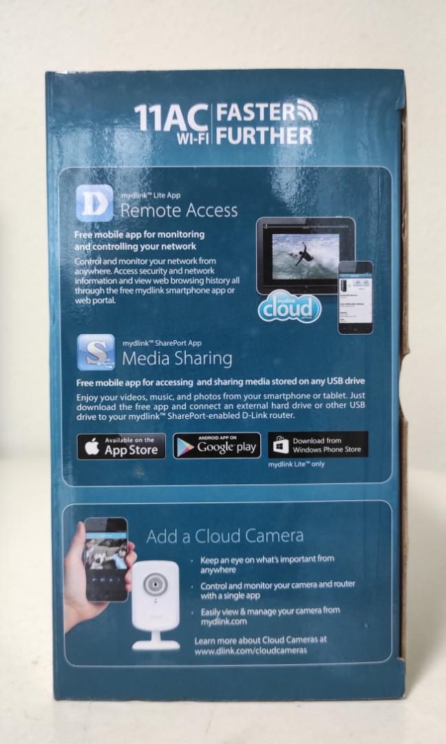 D-Link DIR 868L AC1750 Dual Band Gigabit Wi-Fi 5 Cloud Router ...