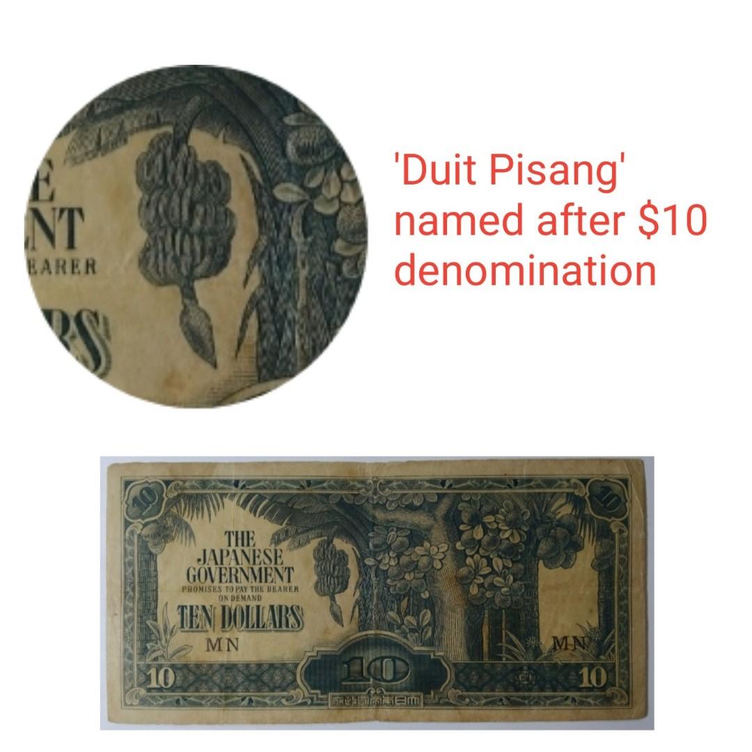 "Duit Pisang" Malaya Japanese Occupation WWII (JIM) World war II, 50 ...