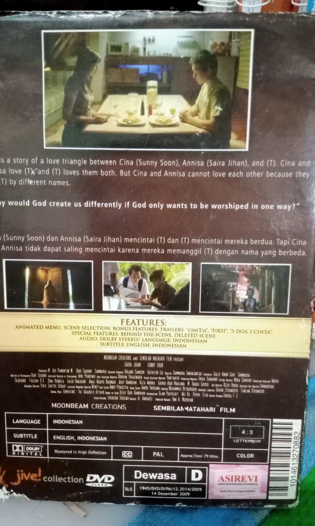 DVD moviE original CIn(T)a, Musik & Media, CD, DVD & Lainnya di Carousell