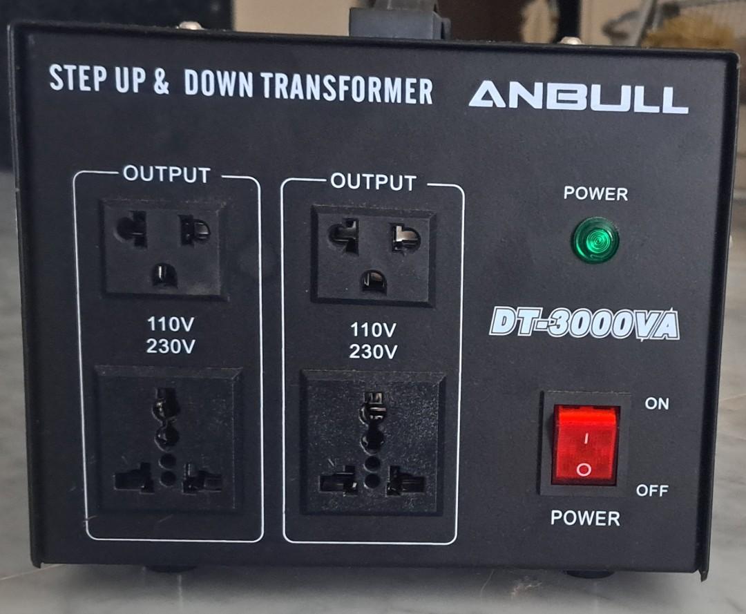 Voltage converter. Electricity transformer 3000VA, TV & Home Appliances ...
