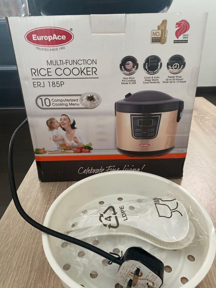 EuropAce 1.8L Rice Cooker with preset timer, TV & Home Appliances ...