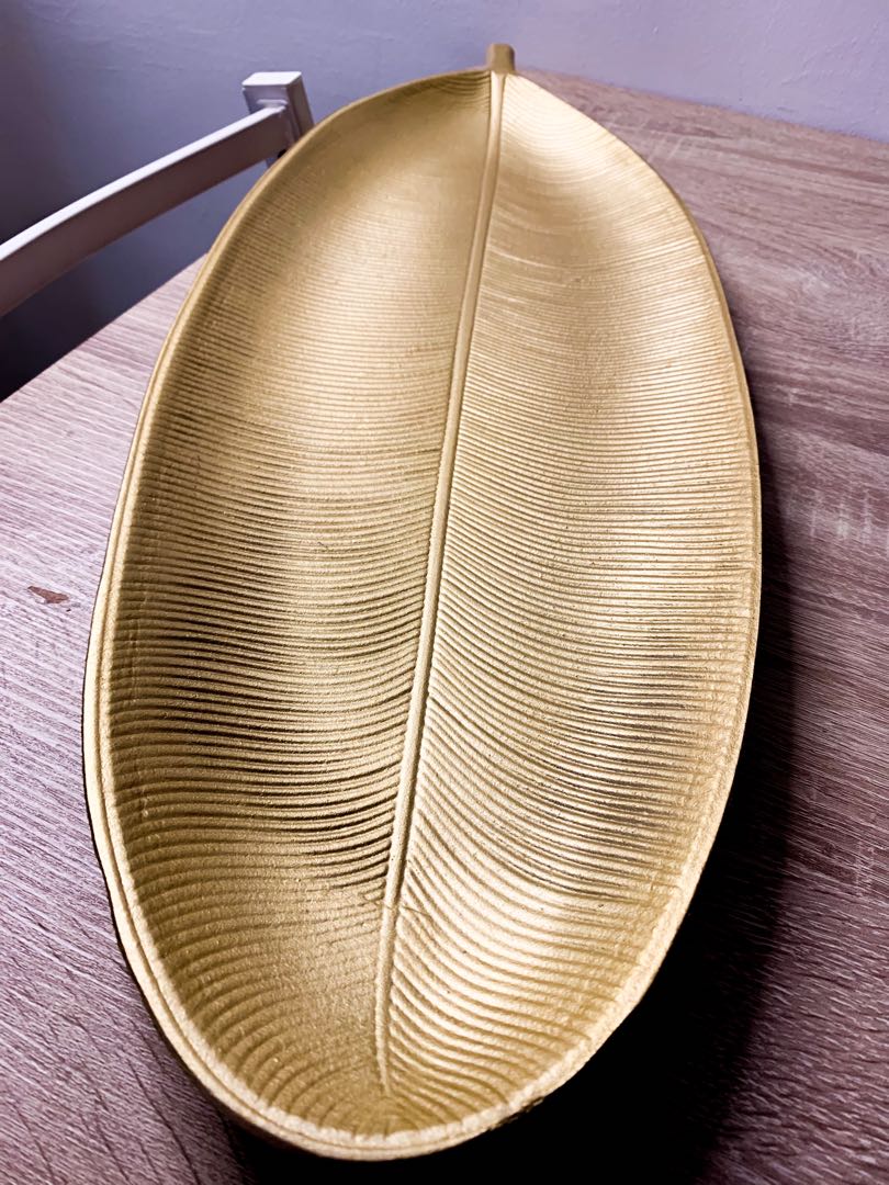 Feng Shui Wooden Plate Fruit Tray, Furniture & Home Living, Home Decor ...