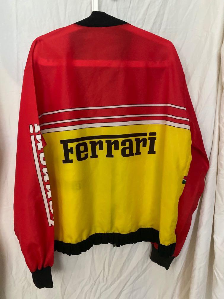 Ferrari windbreaker red/yellow f1 race, Men's Fashion, Coats, Jackets ...