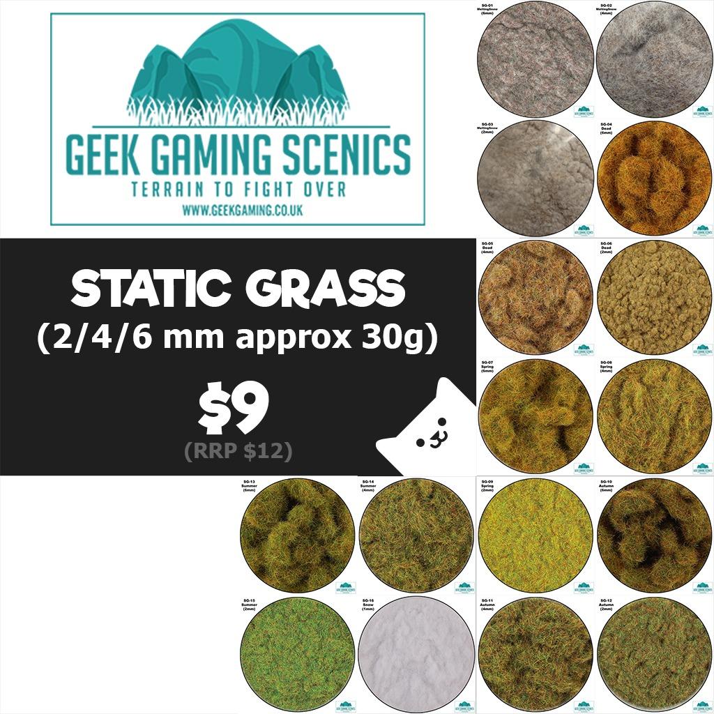 Geek Gaming Scenics - Static grass(30g), Hobbies & Toys, Stationery ...