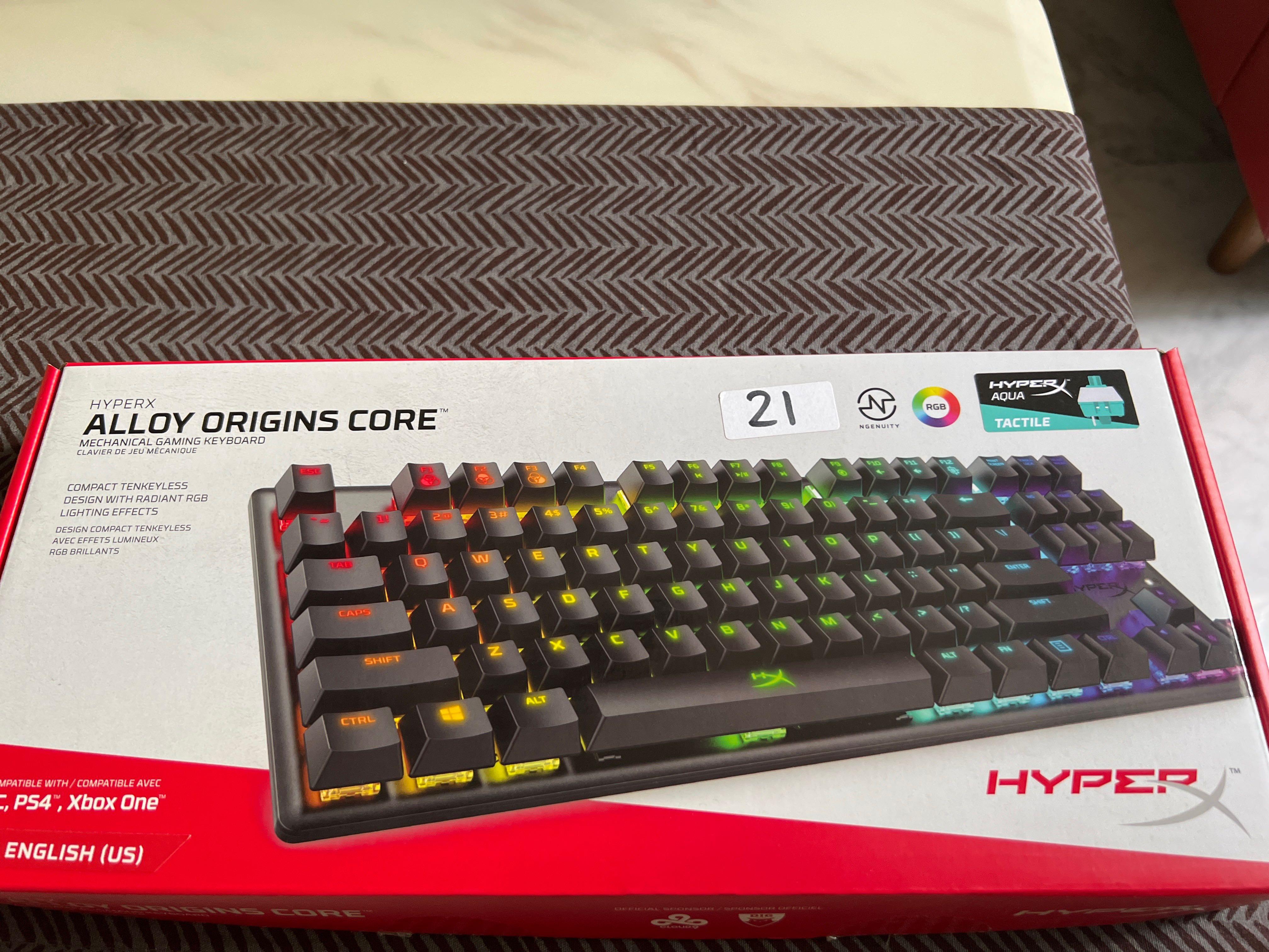 HyperX Alloy Origins Core TKL, Computers & Tech, Parts & Accessories ...