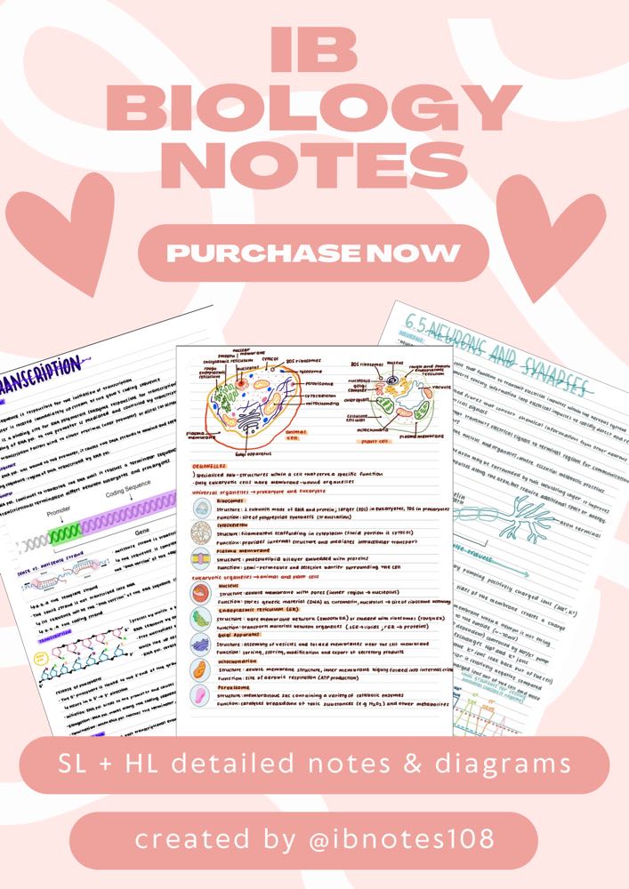 IB SL and HL Biology notes, Hobbies & Toys, Books & Magazines ...