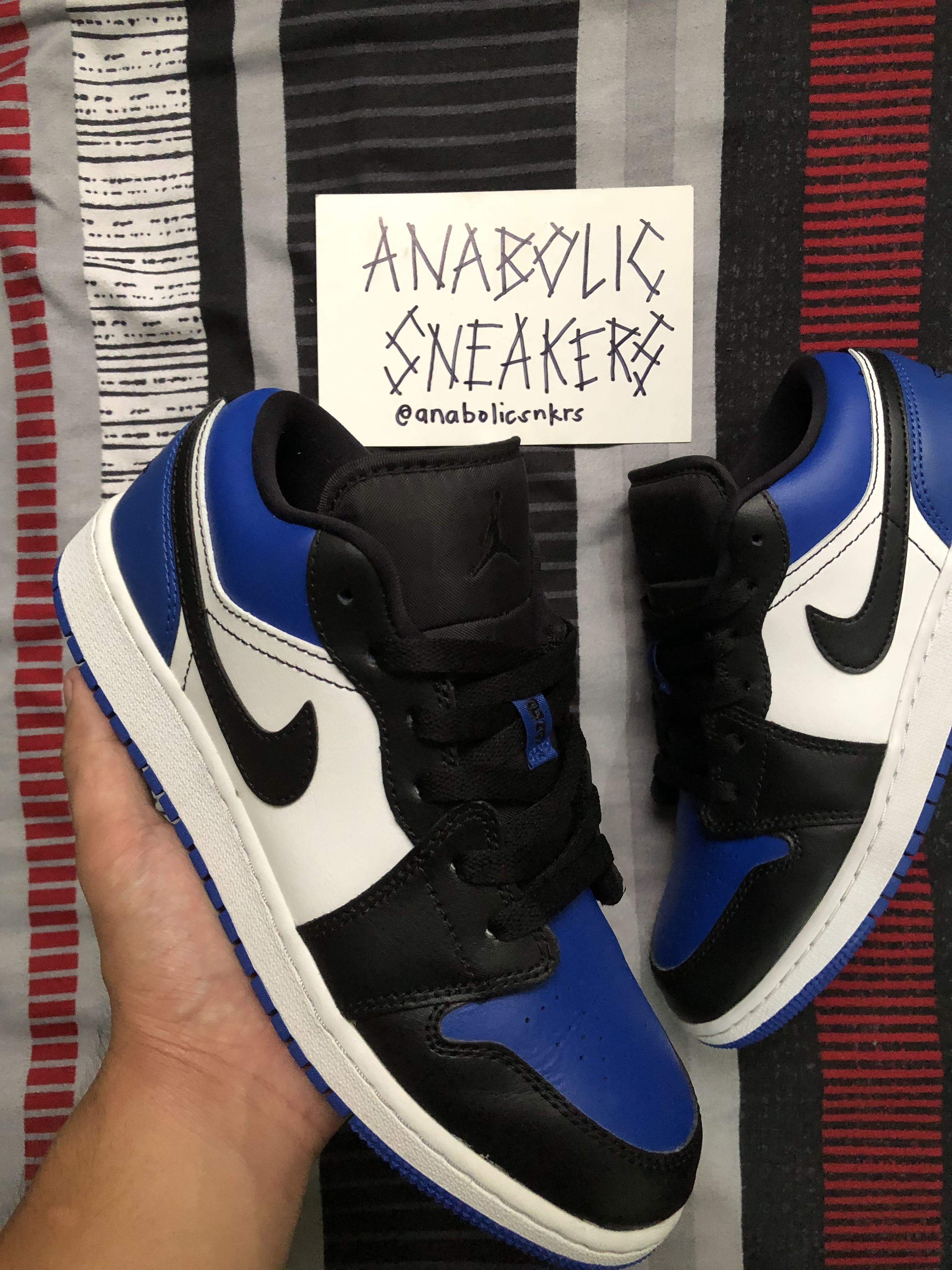 J1 Low "Royal Toe", Women's Fashion, Footwear, Sneakers on Carousell