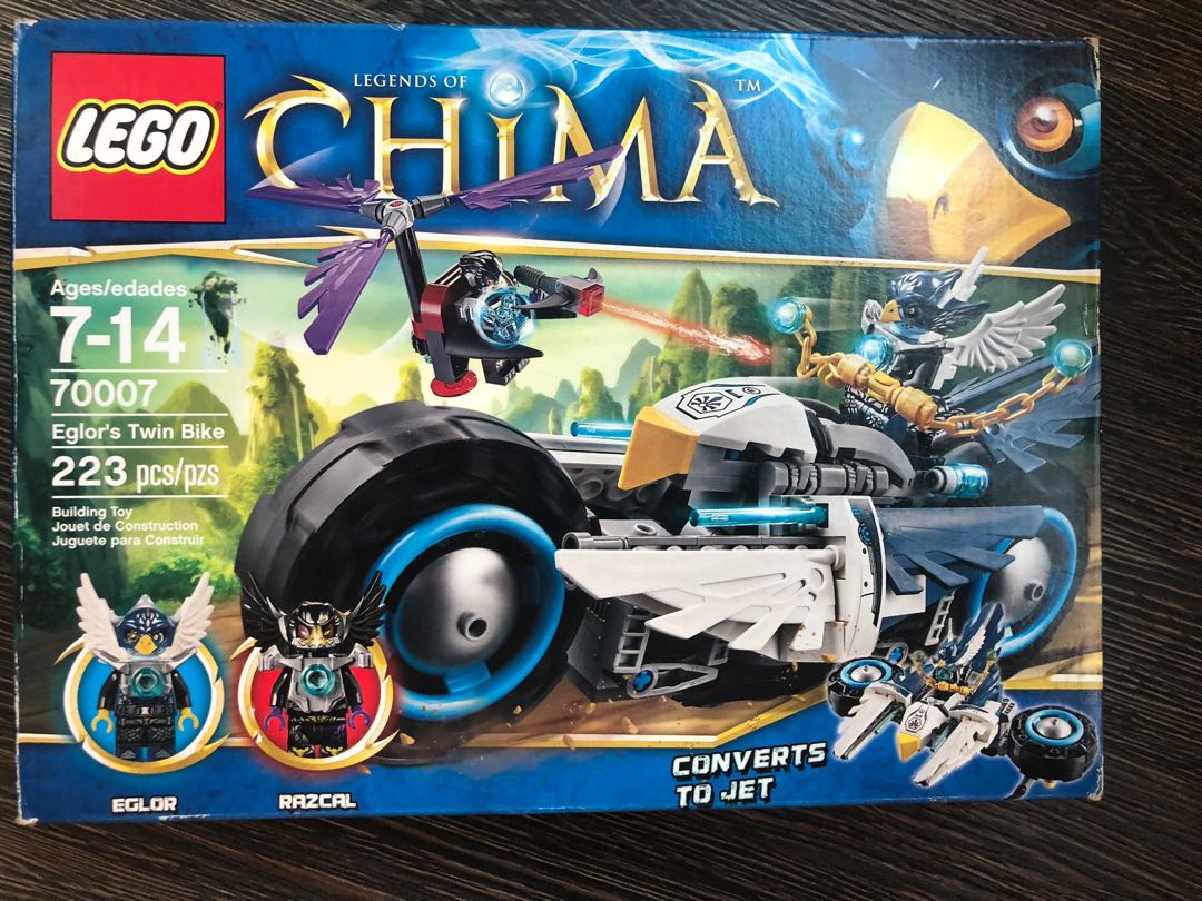 LEGO Chima 神獸傳奇系列 70007 Eglor's Twin Bike, 書籍、休閒與玩具, 玩具、公仔、桌遊在旋轉拍賣
