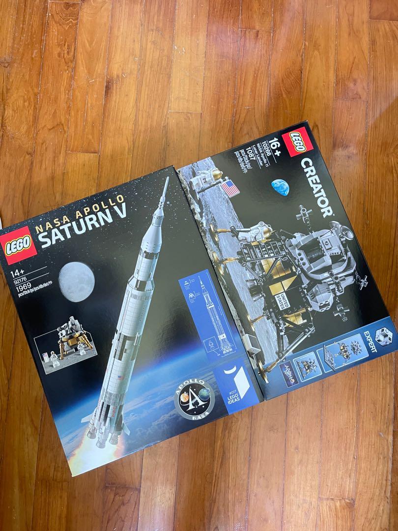 Lego Nasa Apollo Saturn V + Apollo 11 Lunar Lander, Hobbies & Toys ...