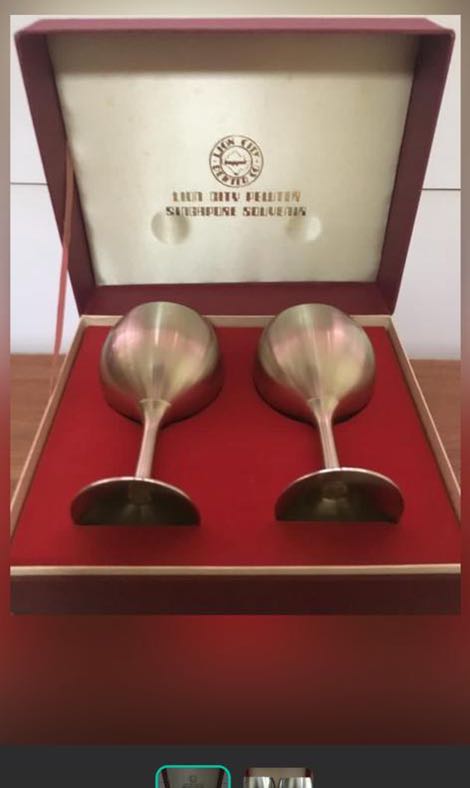 Lion City Pewter Co Goblets, Furniture & Home Living, Kitchenware ...