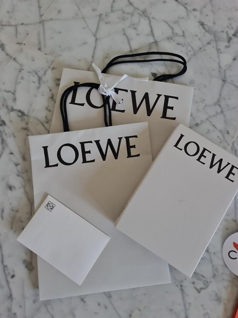 Loewe paper bags, Luxury, Accessories on Carousell