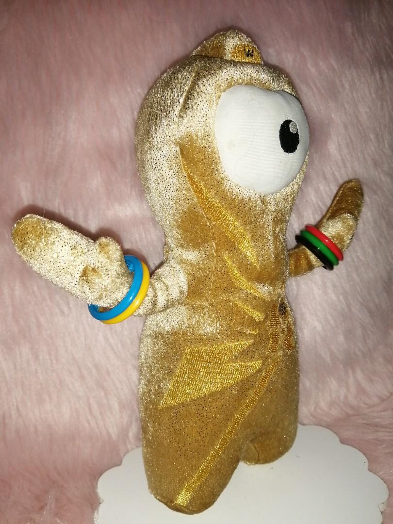 London 2012 Olympics Limited Edition UK Gold Wenlock Mascot Plush ...