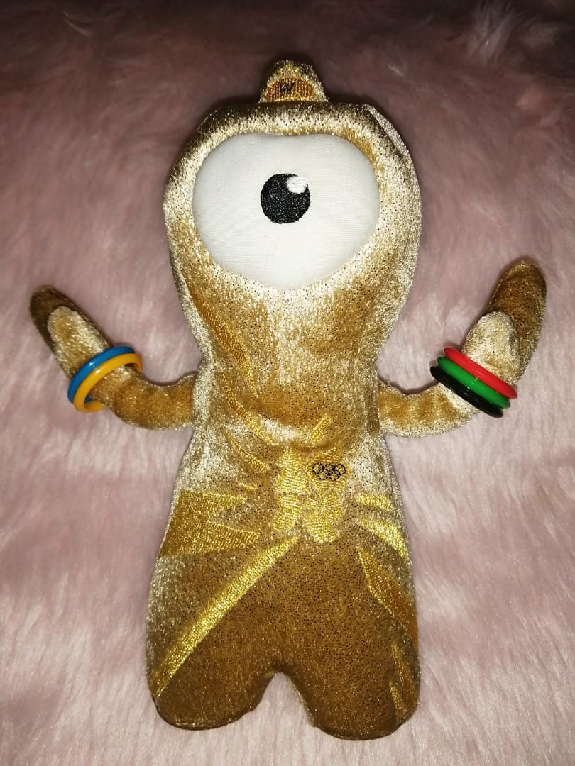 London 2012 Olympics Limited Edition UK Gold Wenlock Mascot Plush ...