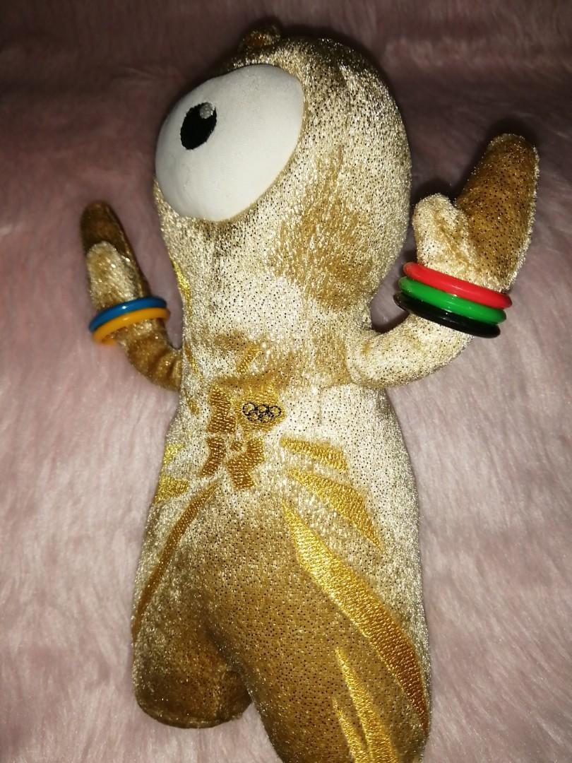 London 2012 Olympics Limited Edition UK Gold Wenlock Mascot Plush ...