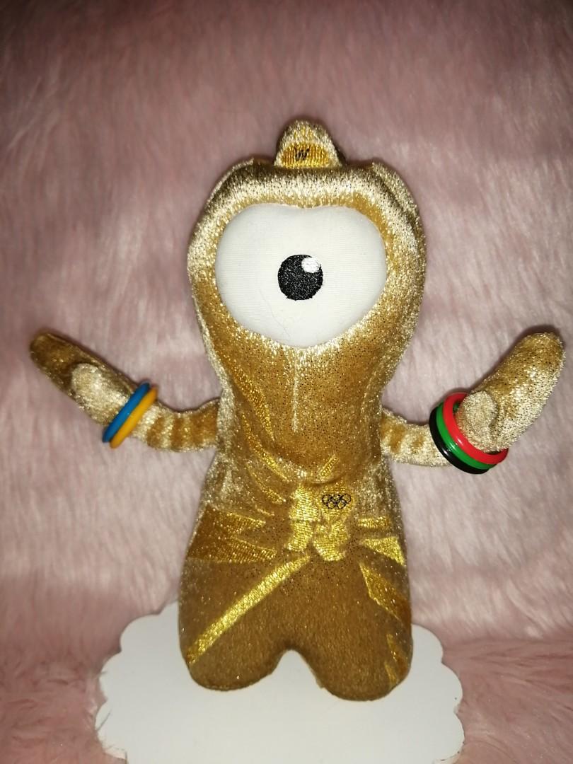 London 2012 Olympics Limited Edition UK Gold Wenlock Mascot Plush ...