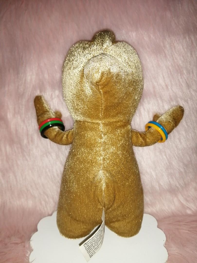 London 2012 Olympics Limited Edition UK Gold Wenlock Mascot Plush ...