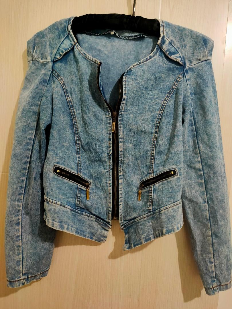 Maong / denim jacket, Women's Fashion, Coats, Jackets and Outerwear on ...