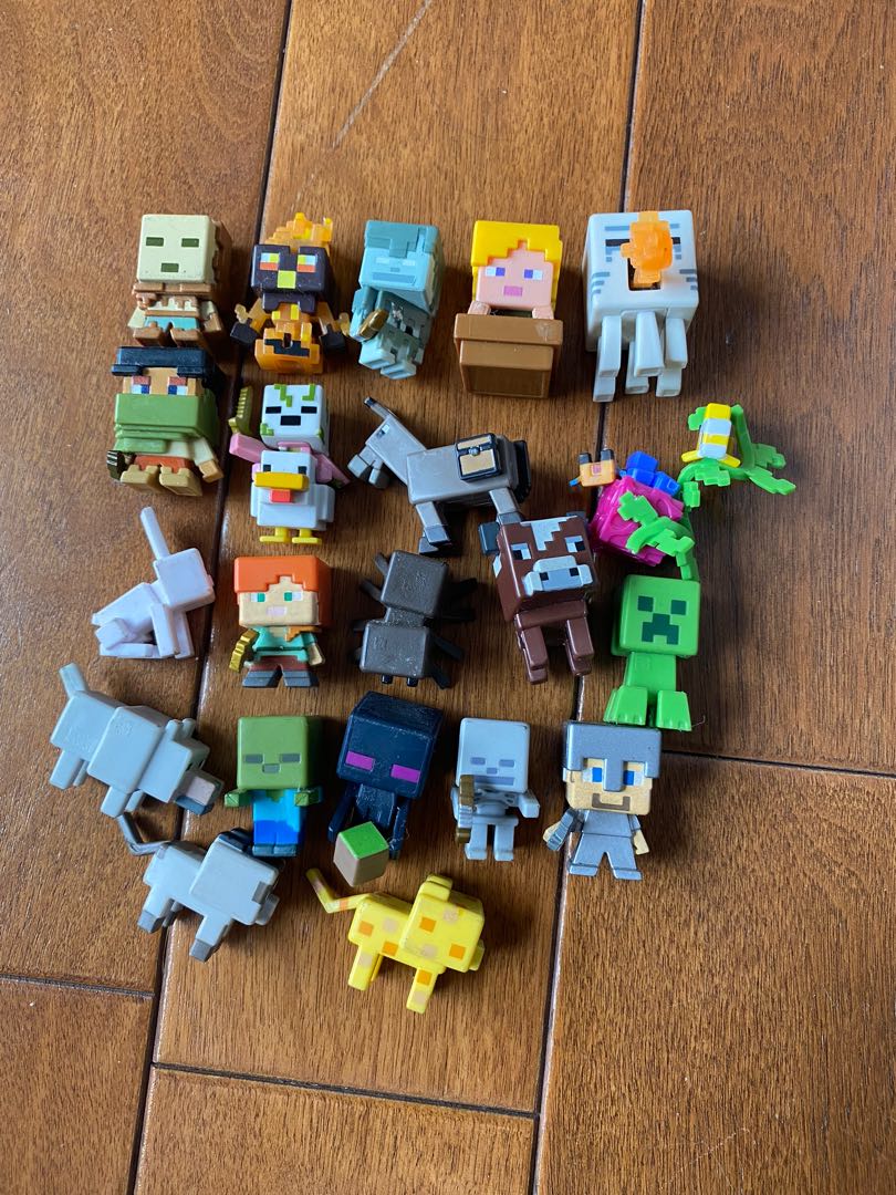 Minecraft 公仔 我的世界 mini figures, 書籍、休閒與玩具, 玩具、公仔、桌遊在旋轉拍賣