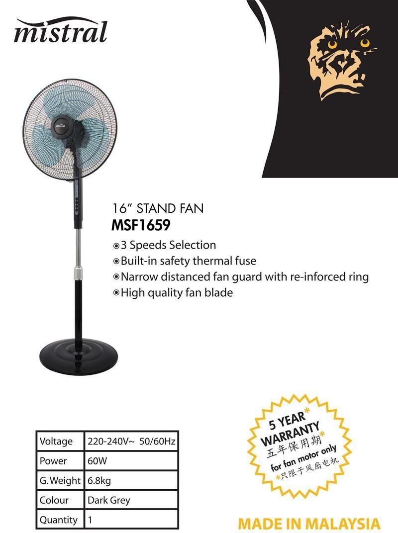 Mistral Stand Fan, Furniture & Home Living, Lighting & Fans, Fans on ...