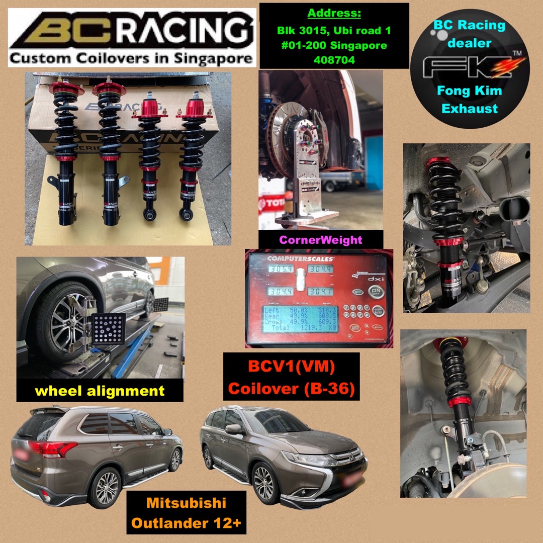 Mitsubishi Outlander 12+ on BCV1(VM) Coilover (B-36), Car Accessories, Accessories on Carousell