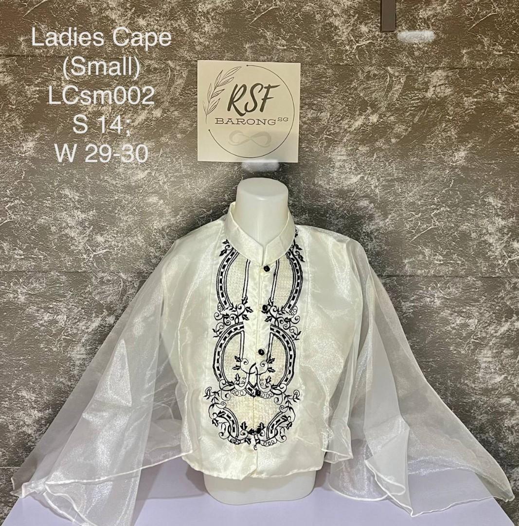 Modern Filipiniana/Ladies Barong Tagalog Cape, Women's Fashion, Tops ...