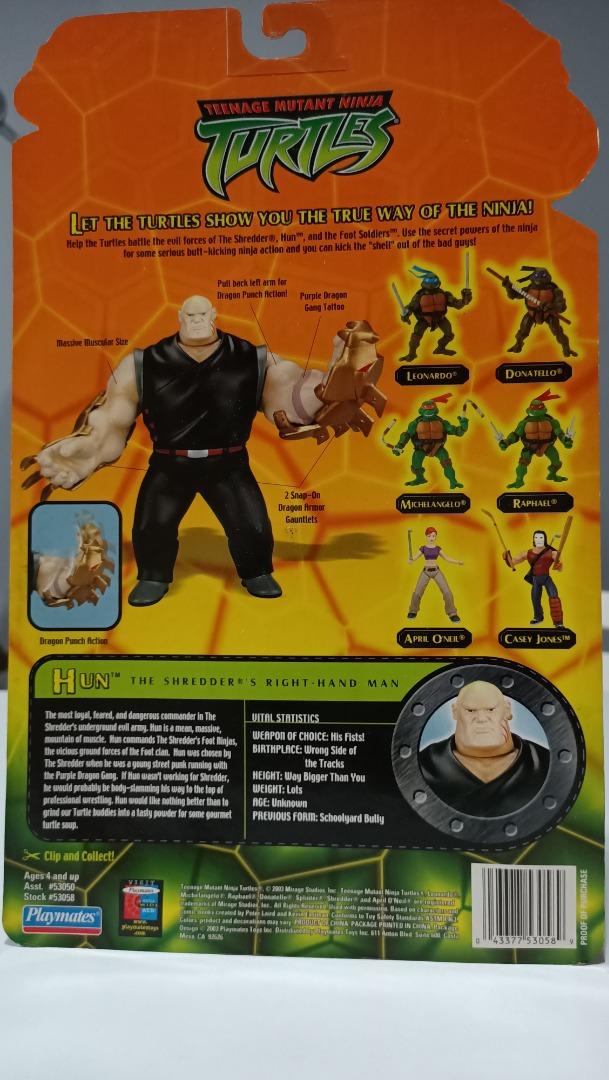TMNT 2003 Hun Figure, Hobbies & Toys, Toys & Games on Carousell